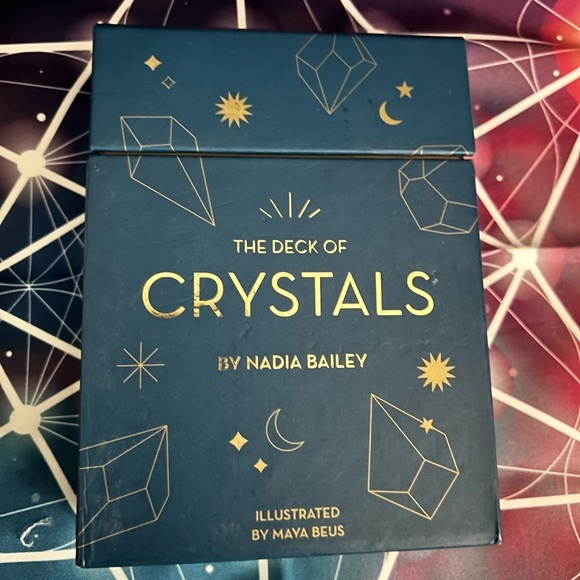 Other | The Deck Of Crystals Crystal Card Deck With Watercolor ...